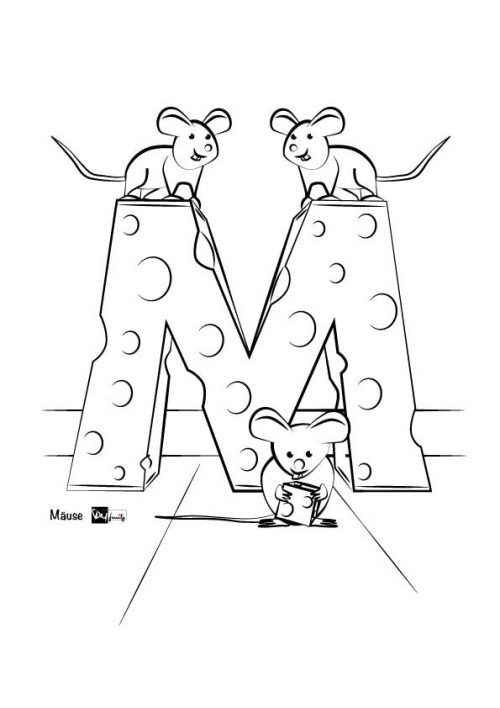 Das gesamte Tieralphabet als Malvorlage - DIY-Family