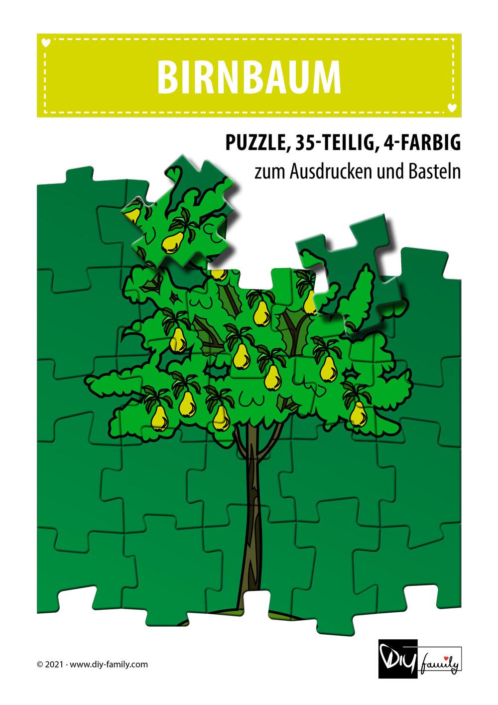 Birnbaum – Puzzle - DIY-Family