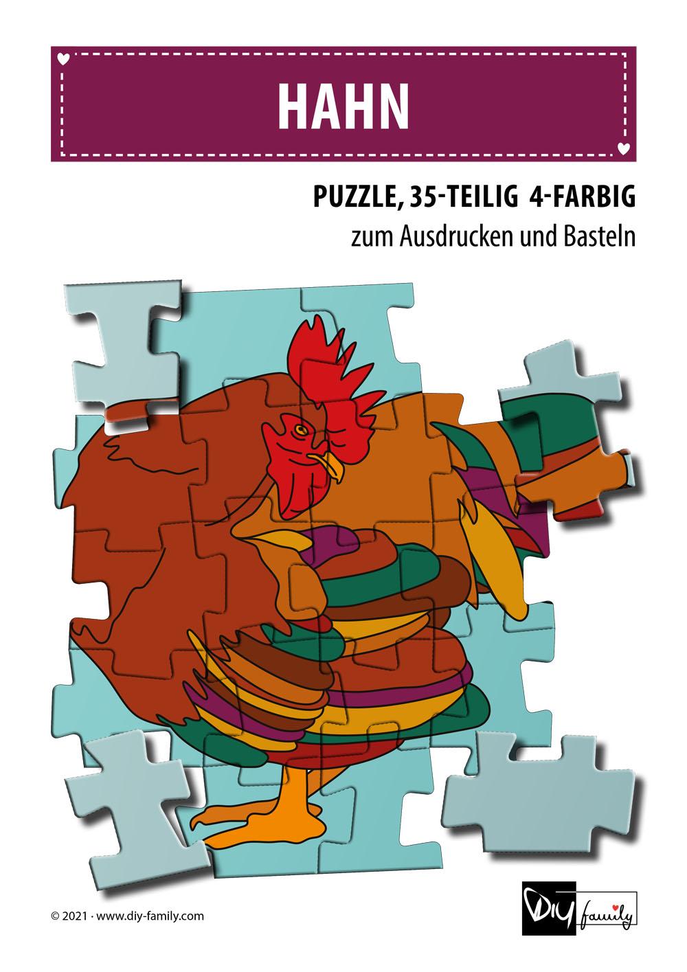 Hahn – Puzzle - DIY-Family