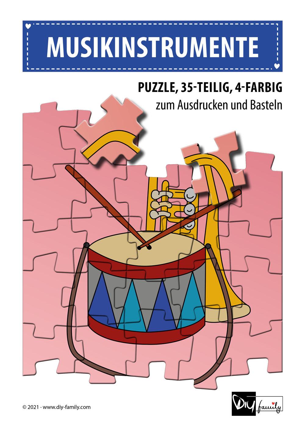 Musikinstrumente – Puzzle - DIY-Family
