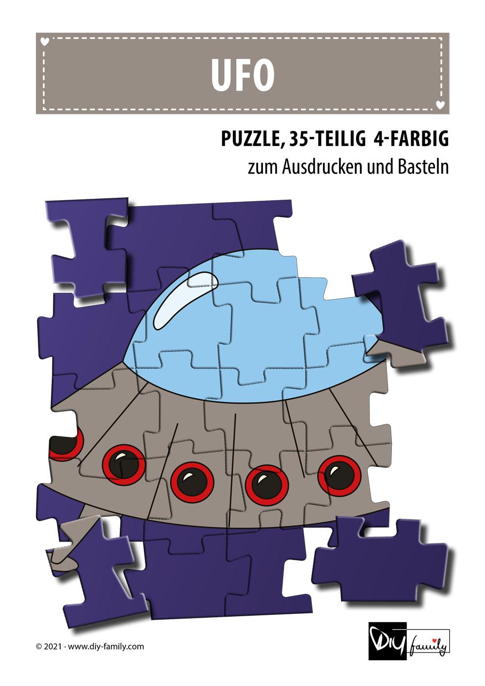 UFO – Puzzle - DIY-Family