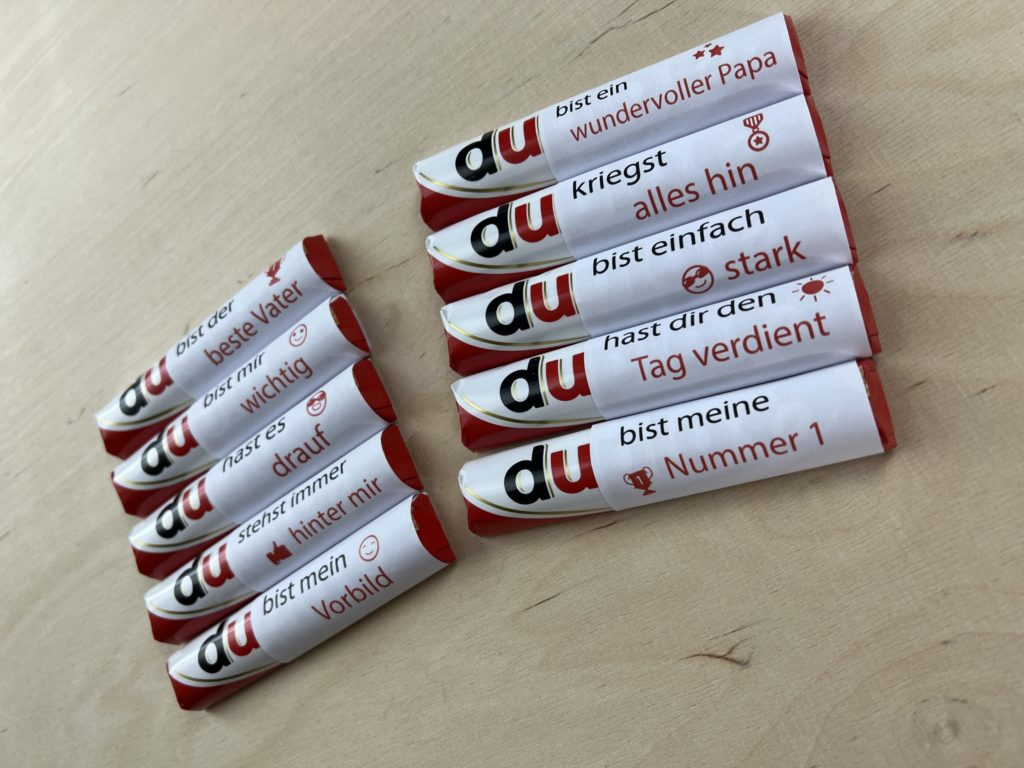 Duplo Banderolen Vatertag - DIY-Family