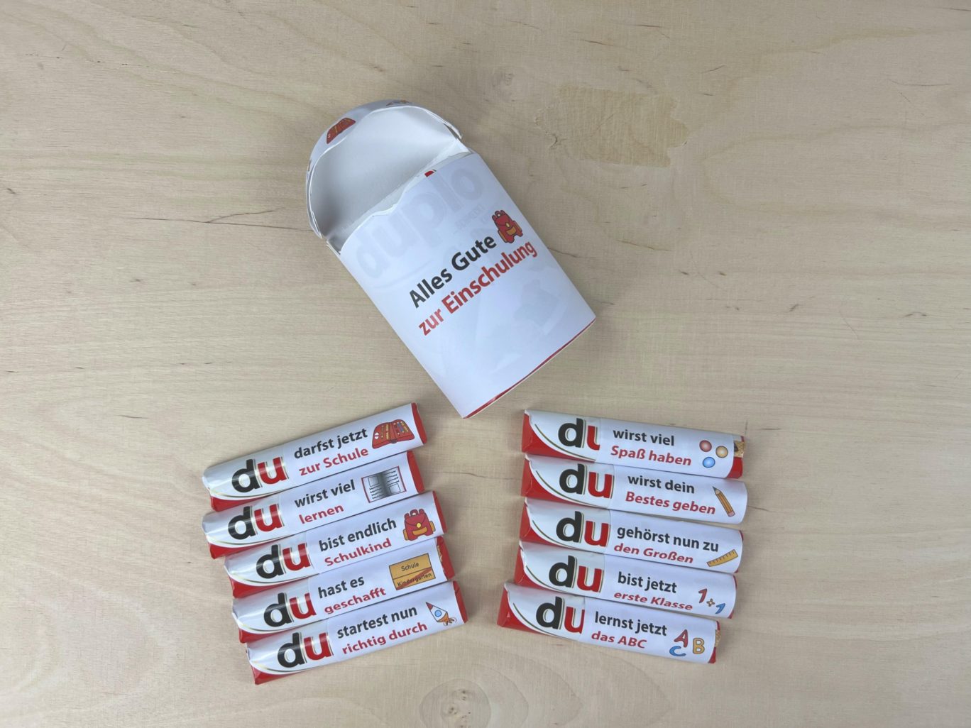 Duplo Banderolen zur Einschulung - DIY-Family